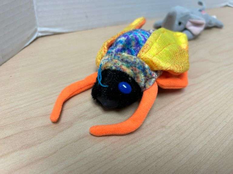 TY Beanie Baby Elephant & “Twitterbug” Plush Insect - Auction Ohio