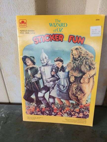 1988 The Wizard Of Oz Sticker Fun - Auction Ohio
