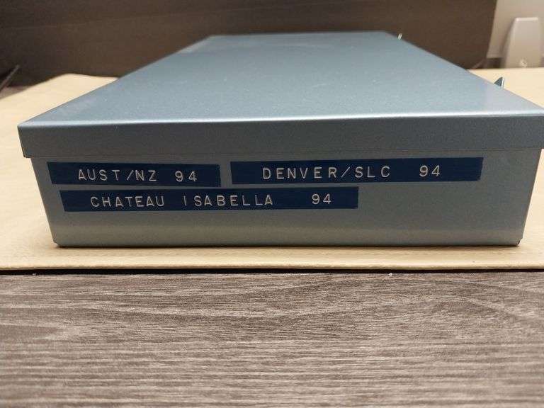 Metal Slide Box Aust/NZ - Auction Ohio