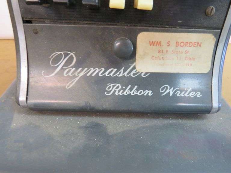 Vintage Check Writer - Auction Ohio