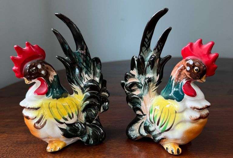 Ceramic Rooster Figurines with ‘Made in Japan’ Mark - Auction Ohio