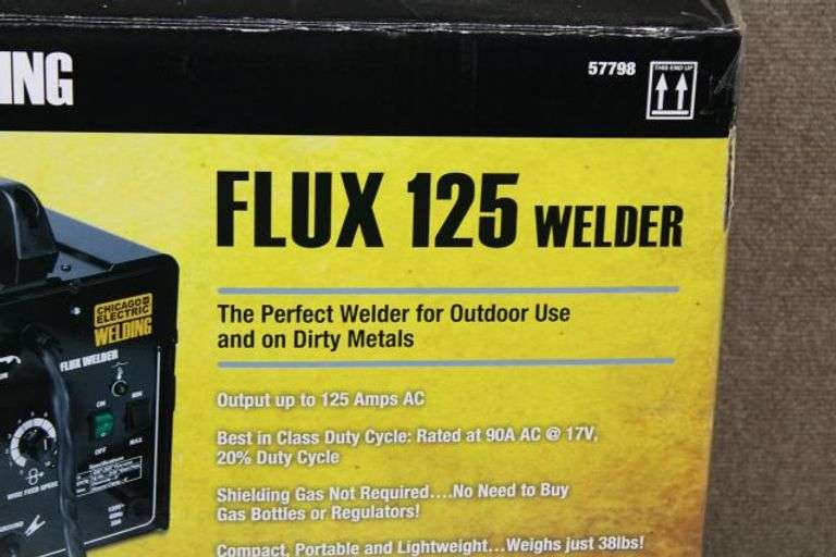 Chicago Electric Welding Flux 125 Welder, New in Box - Auction Ohio
