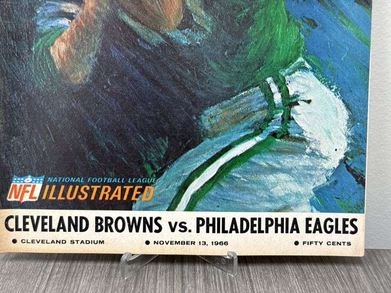 Vintage October 13, 1966 Cleveland Browns vs. Philadelphia Eagles ...