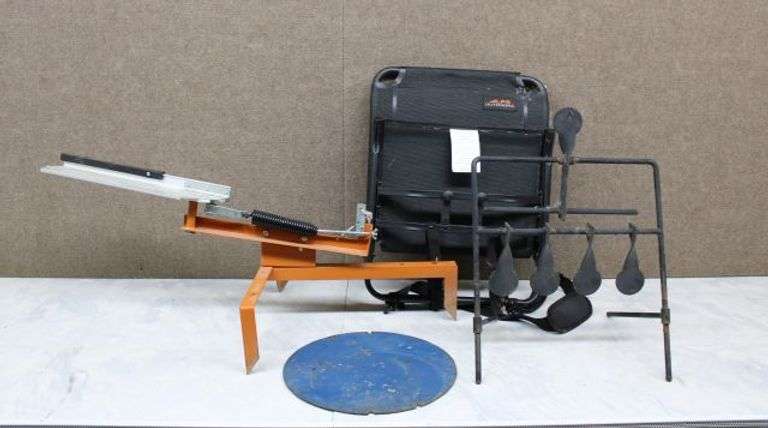 Alps Outdoorz Hunting Chair, Field & Stream Target Thrower, and Metal ...