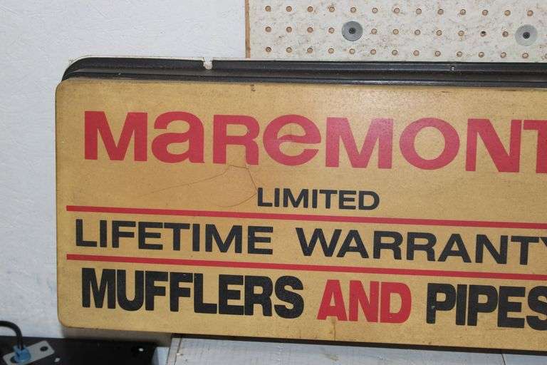 Maremont Advertising Shop Clock - Auction Ohio