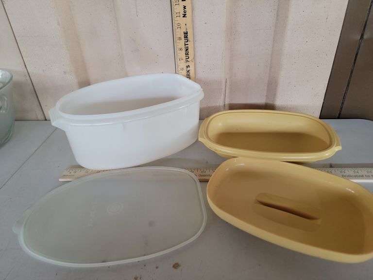 Two Tupperware Storage Bowls - Auction Ohio