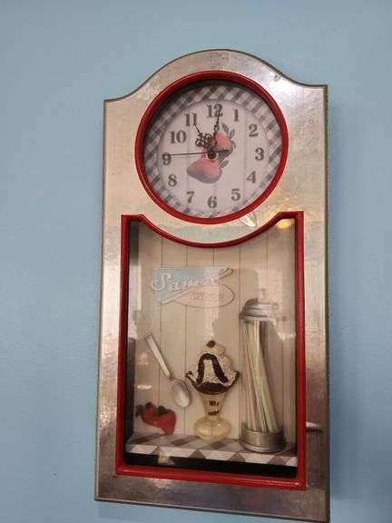 Sam's Diner Wall Clock - Auction Ohio
