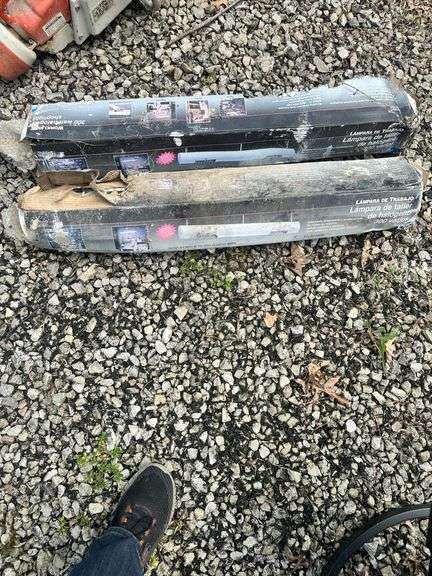 2) Worklight 300W Halogen Shop Lights in Boxes - Auction Ohio