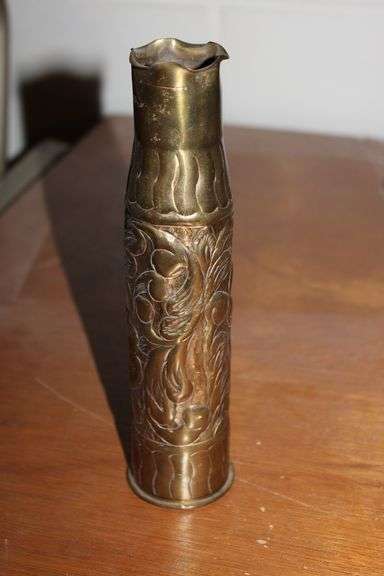 Large Caliber Shell Casing Vase - Auction Ohio