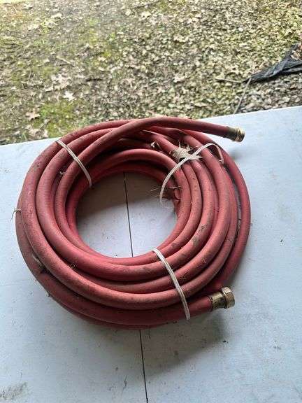 Heavy-Duty Red Rubber Water Hose - Auction Ohio