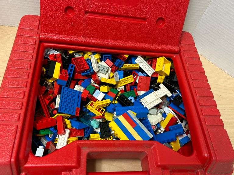 1985 Red Lego Case - Full of Legos - Auction Ohio