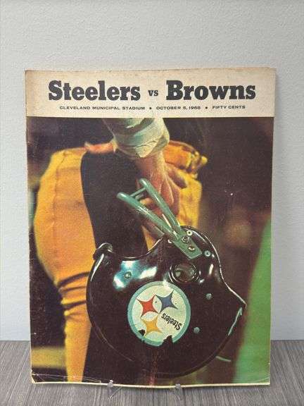 Vintage October 5, 1968 Cleveland Browns vs. Pittsburgh Steelers ...