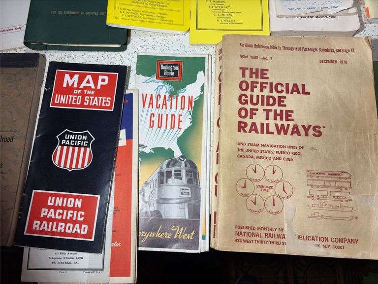 Large Lot Railroad Paper Goods - Auction Ohio