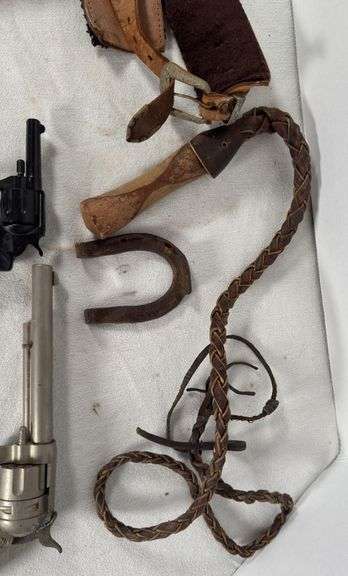 Toy Guns, Horseshoe, Whip and Knife - Auction Ohio