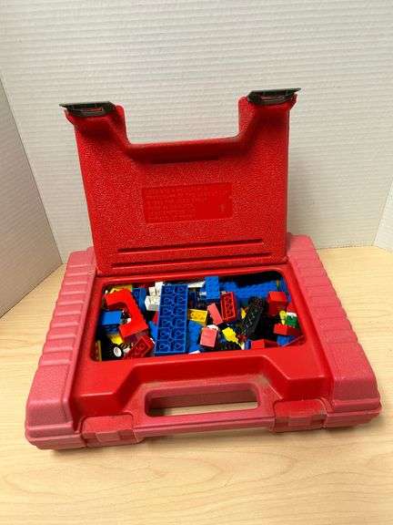1985 Red Lego Case - Full of Legos - Auction Ohio