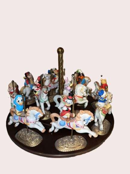 RARE! Disney carousel set-New England Collector Society - Auction Ohio