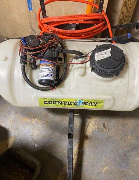 Country Way 25-gallon ATV sprayer - Auction Ohio