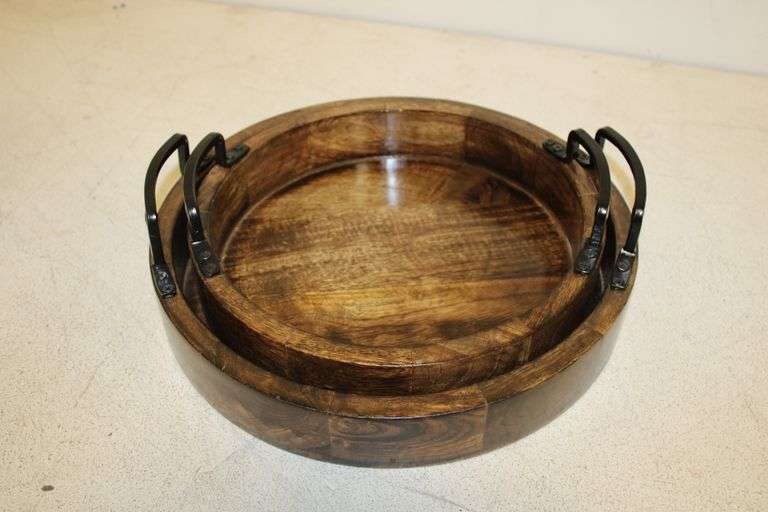 Rustic Wooden Trays - Auction Ohio