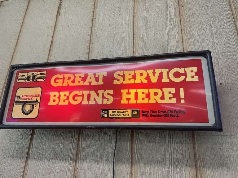 Vintage GM Sign - Auction Ohio