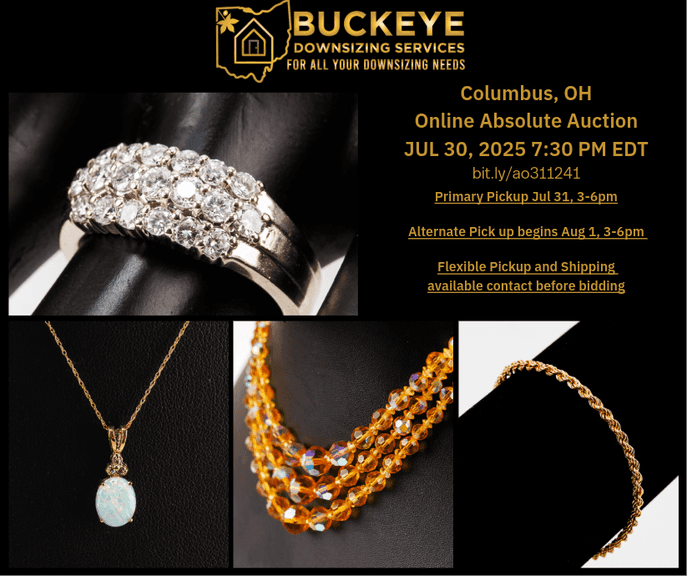 Jewelry Auction- Gold, Sterling Silver and Costume - Auction Ohio
