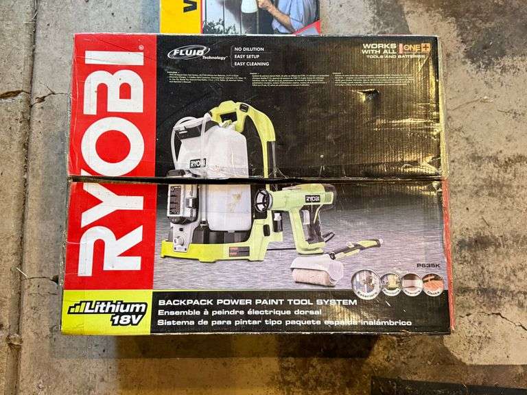 Ryobi Backpack Power Paint System - Auction Ohio
