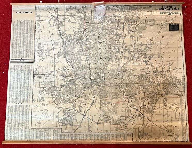 1978 Columbus Metro Area Map - Auction Ohio