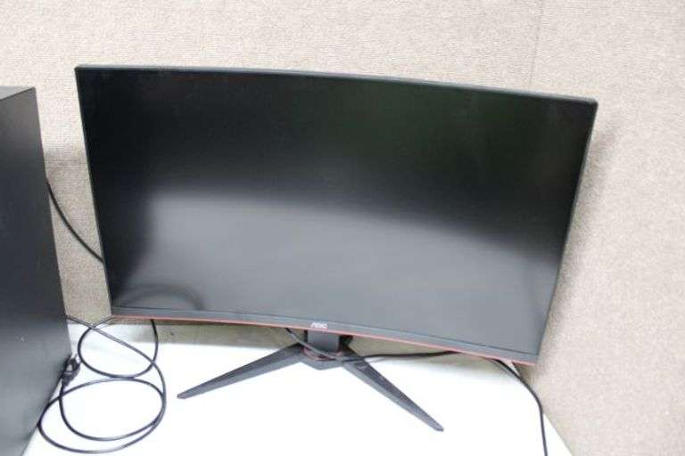 PowerSpec G706 Desktop PC with AMD Ryzen 7 and AOC CQ32G1 32-Inch ...