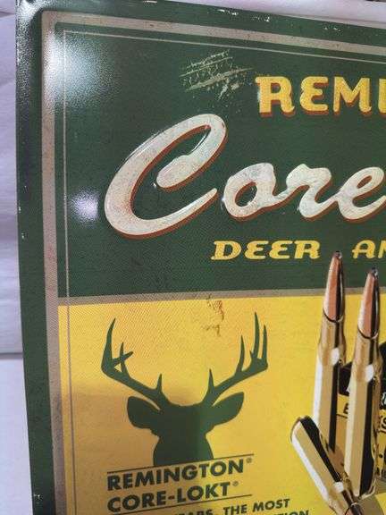Vintage Remington promotional metal sign - Auction Ohio