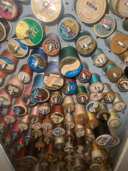 Vintage Spool Cabinet - Auction Ohio