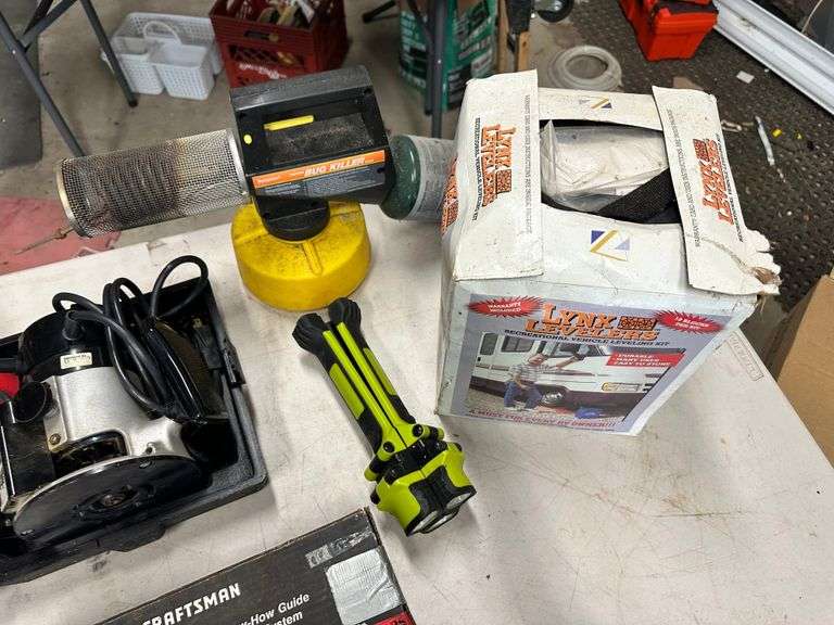 Craftsman Router & Accessories, Work Light, Detail Tools - Auction Ohio