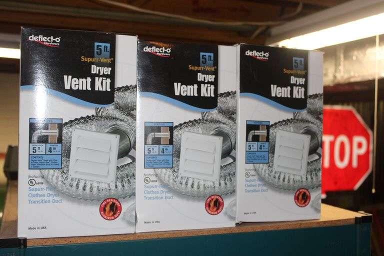 Deflect-O Supurr-Vent 5 Ft. Dryer Vent Kits - Auction Ohio
