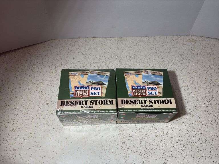 Two Boxes of Desert Storm Cards - Auction Ohio