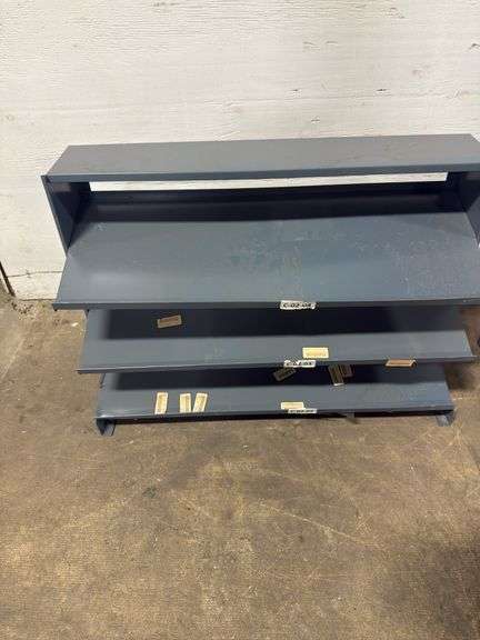 Two Slanted Storage Shelves - Auction Ohio