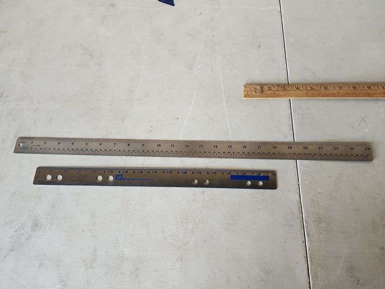 2 Metal Measuring Sticks - Auction Ohio
