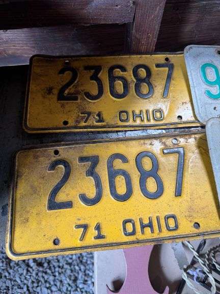 Ohio License Plates from 1969, 1971, and 1981 - Auction Ohio