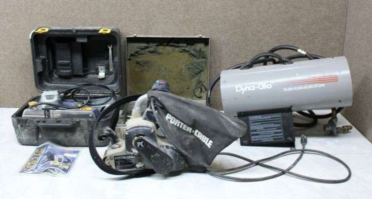 Power Tools Including GMC Planer, Porter-Cable Sander, Bosch Router ...