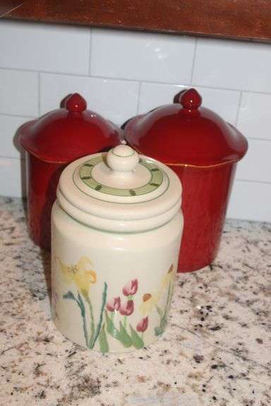 Canisters And Crock - Auction Ohio