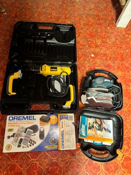 Power Tools Lot – Dremel, DeWalt & Mouse - Auction Ohio