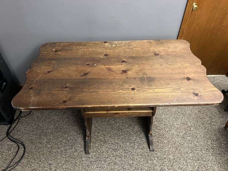 Antique Bench Table - Auction Ohio