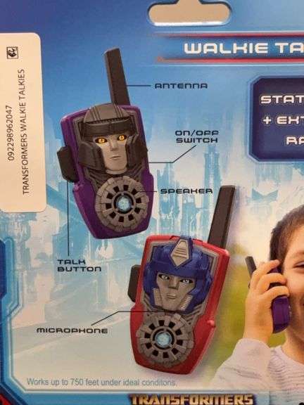 **NEW** Transformers One Extended Range Walkie Talkies - Push to Talk ...