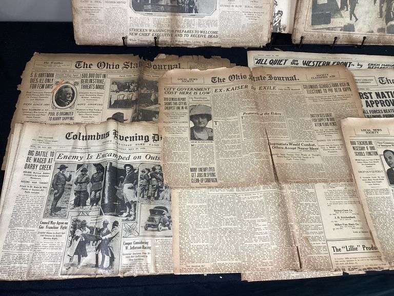 Early 1900s Historical Newspapers – The Ohio State Journal & Columbus ...