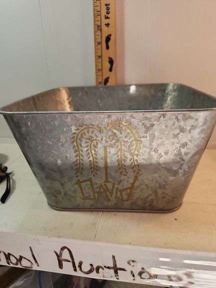 Galv. David Tub 10.25"X10.25"X6" - Auction Ohio