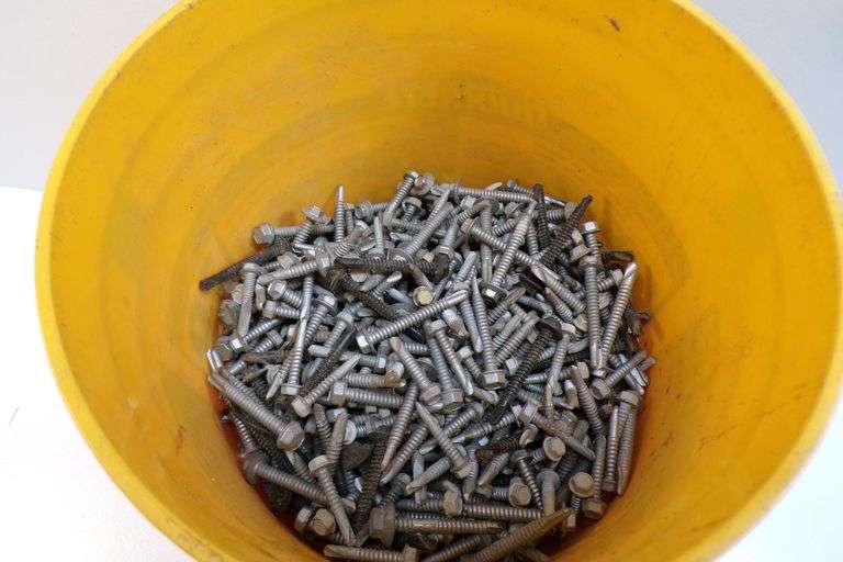 Bucket Full of Self Tapping Screws. - Auction Ohio