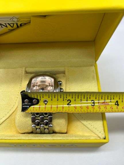 Invicta Rode Gold Chronograph Watch - Auction Ohio