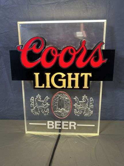 Coors Light Beer Sign - Auction Ohio