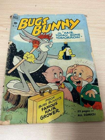 1951 Dell Bugs Bunny Comic No. 317 – “Hair Today, Gone Tomorrow” – 10 ...