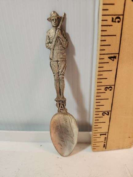 Vintage Sterling Patented Camp Sherman Spoon - Auction Ohio