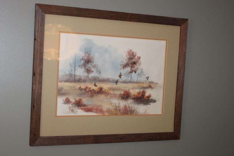 Martha Guthrie Landscape Watercolor - Auction Ohio