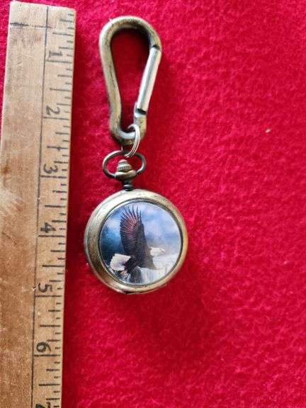 Cedar Creek Quartz Eagle Pocket Watch - Auction Ohio