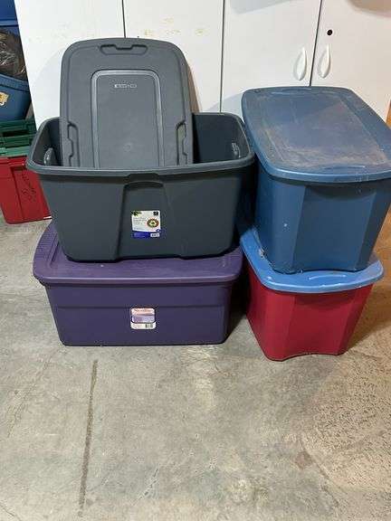 Plastic Storage Totes - Auction Ohio